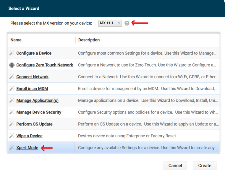 Android OS Upgrade or Downgrade via StageNow with Internal Memory Files