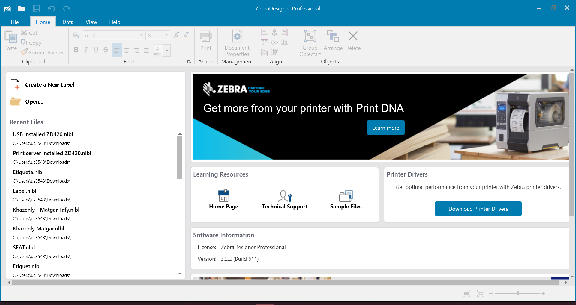 Creating Multiple Labels Across (Side by Side) Using ZebraDesigner v3