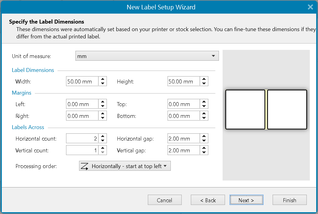 Creating Multiple Labels Across (Side by Side) Using ZebraDesigner v3