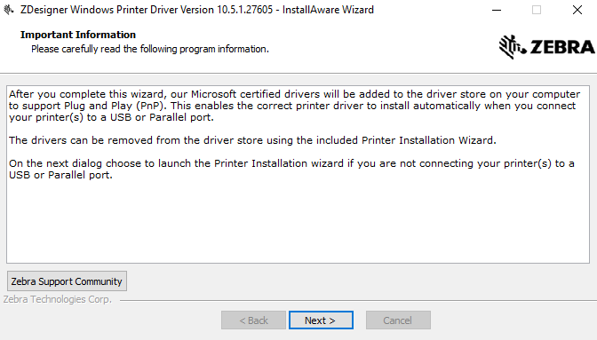 Install Zebra Printers Using ZDesigner Windows Driver v10